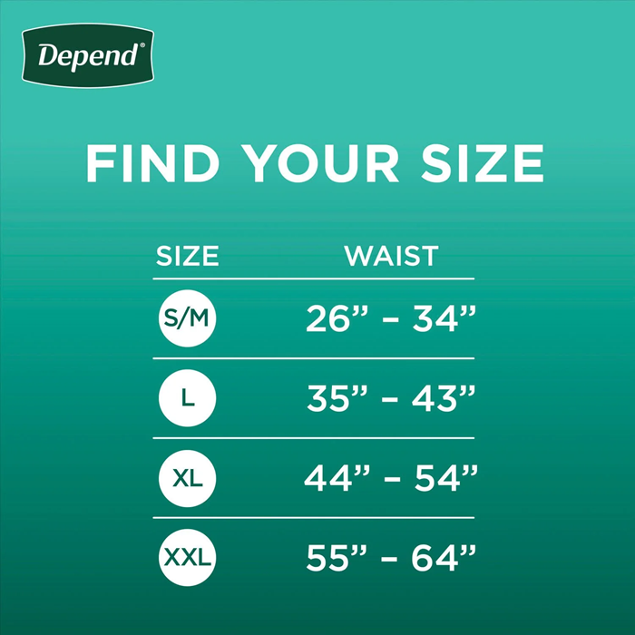 Depend Fresh Protection Incontinence Underwear for Men X-Large 80 Count ...